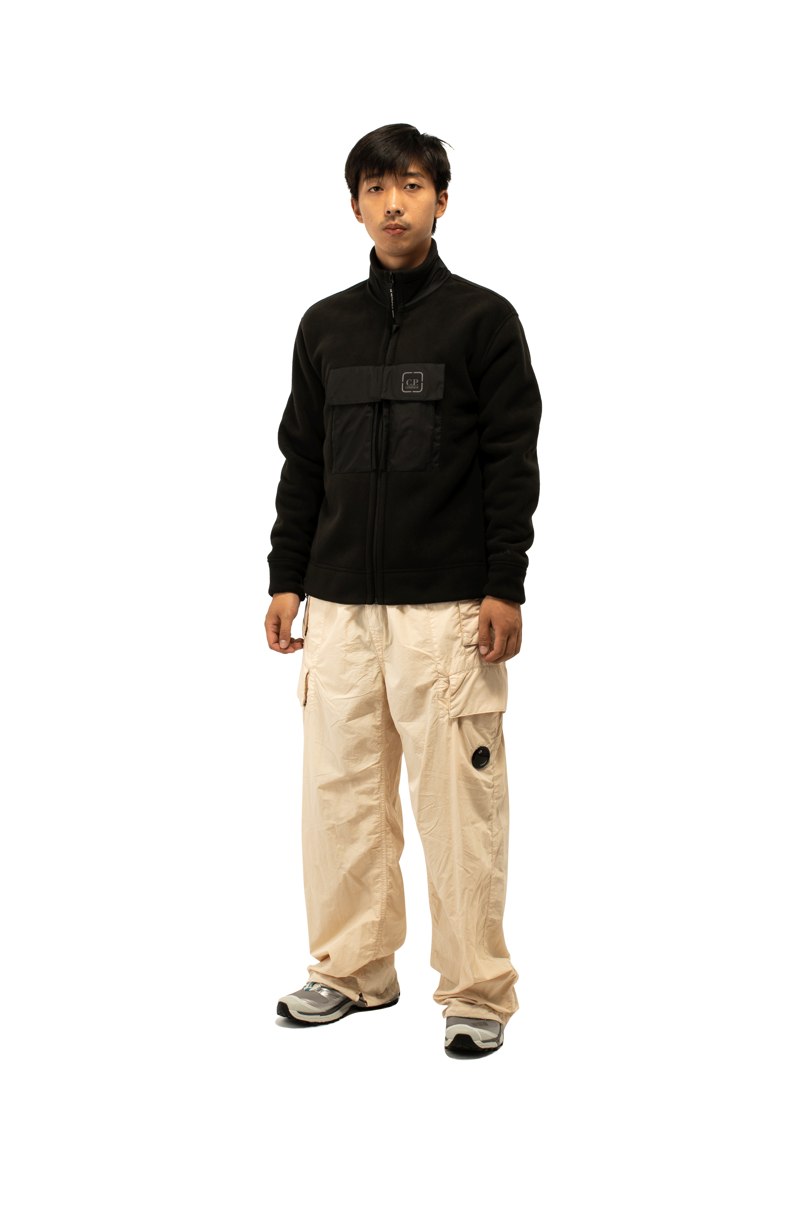Metropolis Series Bonded Polar Fleece Mixed Bloom Zipped Sweatshirt metropolis-series-bonded-polar-fleece-mixed-bloom-zipped-sweatshirt