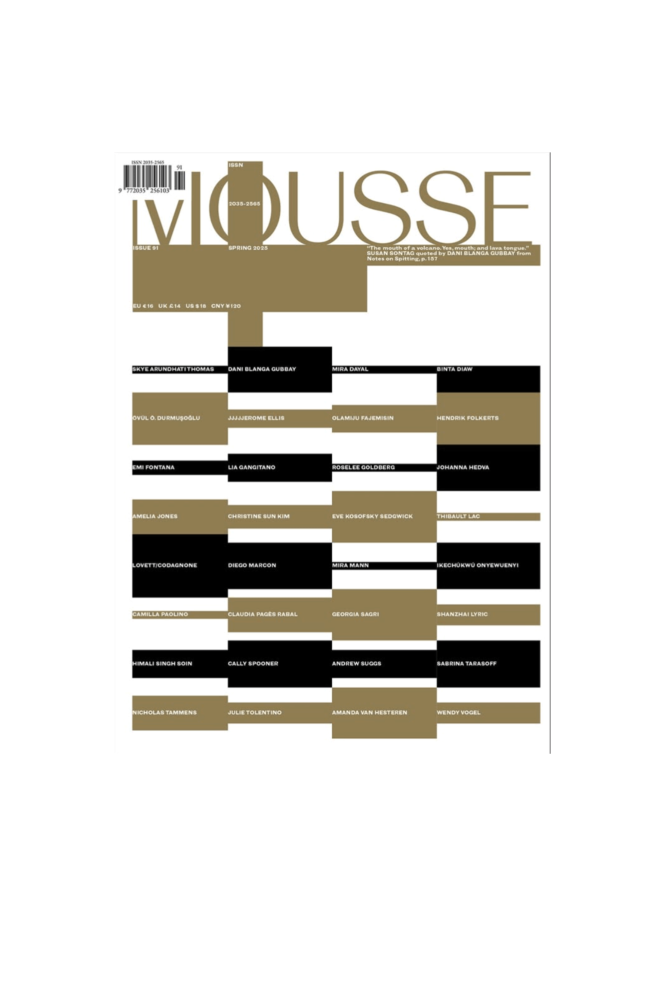 Mousse Magazine Magazine Issue 91 Spring 2025