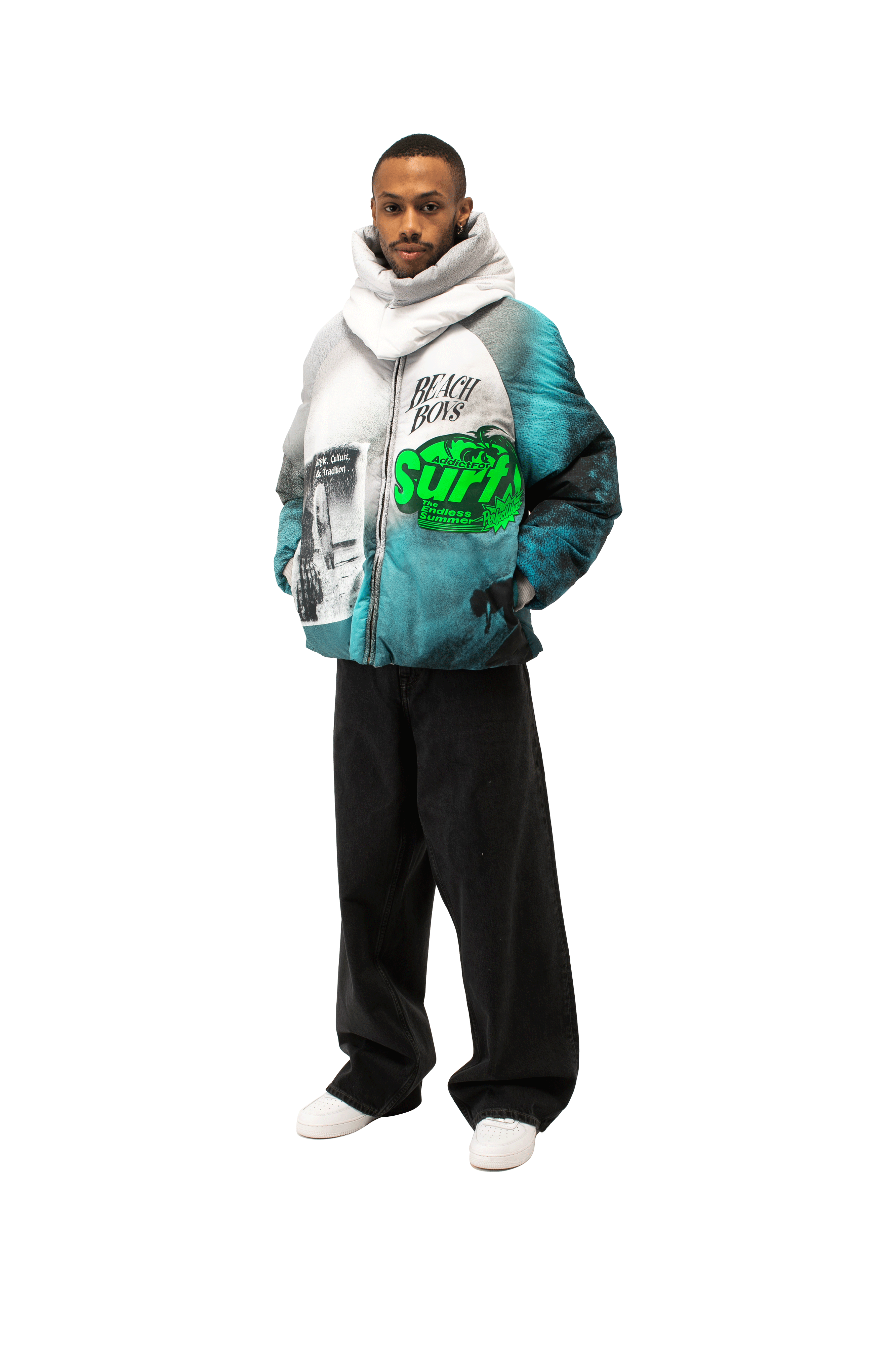 ERL Coats & Jackets Hooded Puffer Jacket Woven